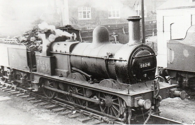 LMS CLASS 2F 0-6-0 No 58241 at COALVILLE SHED YARD c1950 R/PHOTO £1.00 ...