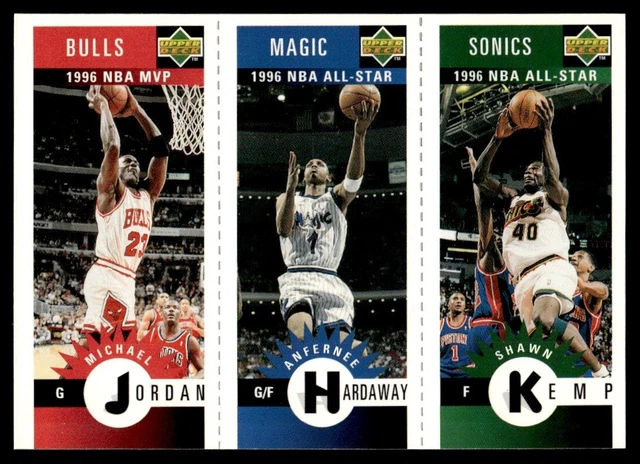 1996-97 CARTE BASKETBALL Michael Jordan/Anfernee Hardaway/Shawn Kemp ...