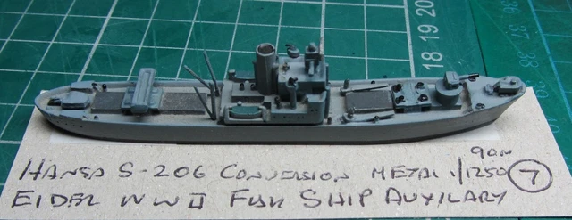 EIDER WWII FLAK Ship Auxilary by Hansa Conversion, Scale 1/1250 Ship ...