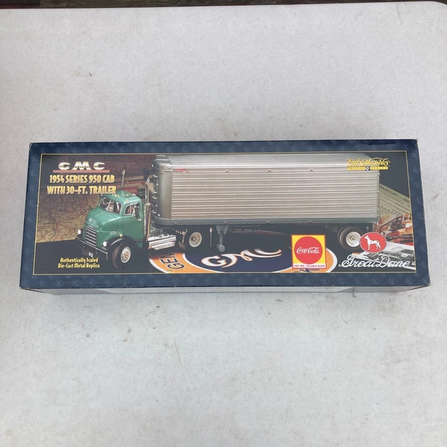 1996 ERTL COCA COLA GMC 1954 950 Cab GREAT DANE SEMI TRACTOR TRAILER ...