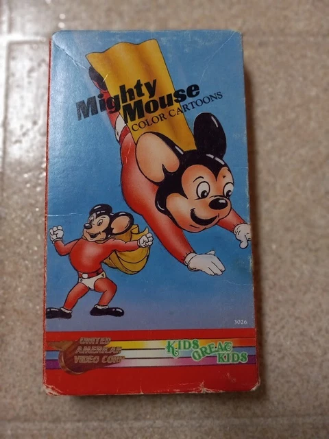 MIGHTY MOUSE COLOR Cartoons VHS c.1987 £7.38 - PicClick UK