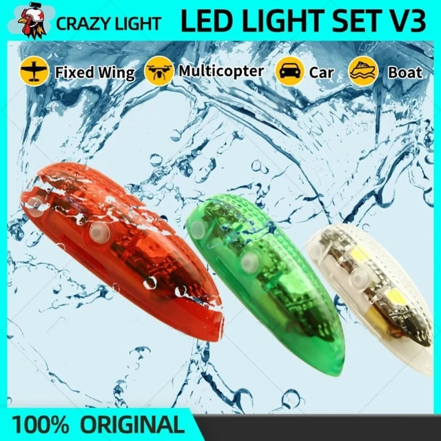 CRAZY LIGHT V3 Aerial Light Fixed Wing Night Flight Light for FPV RC ...