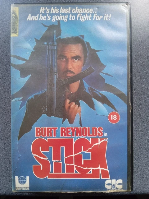 BURT REYNOLDS IS Stick Big Box Ex-Rental VHS Video £29.99 - PicClick UK