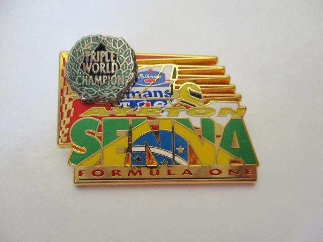 RARE PIN'S LAPEL F1 Ayrton Senna Williams Renault Formula One NUMÉROTÉ ...