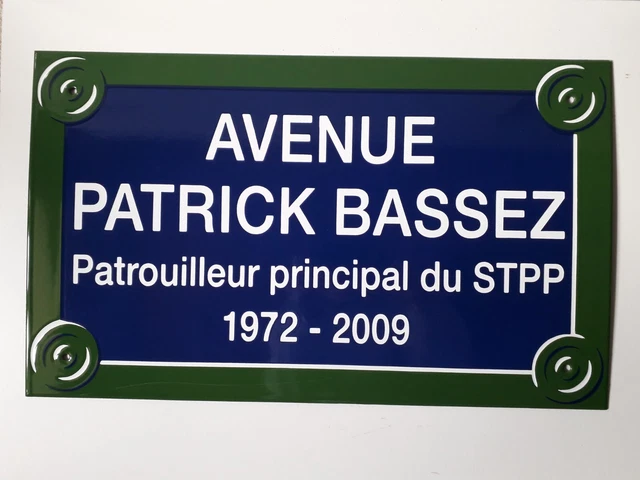 PLAQUE ÉMAILLÉE DE rue AVENUE PATRICK BASSEZ EUR 90,00 - PicClick FR