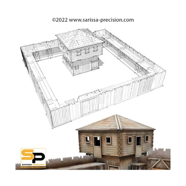 SARISSA PRECISION 28MM Terrain Stockade Outpost Pack SW EUR 56,20 ...