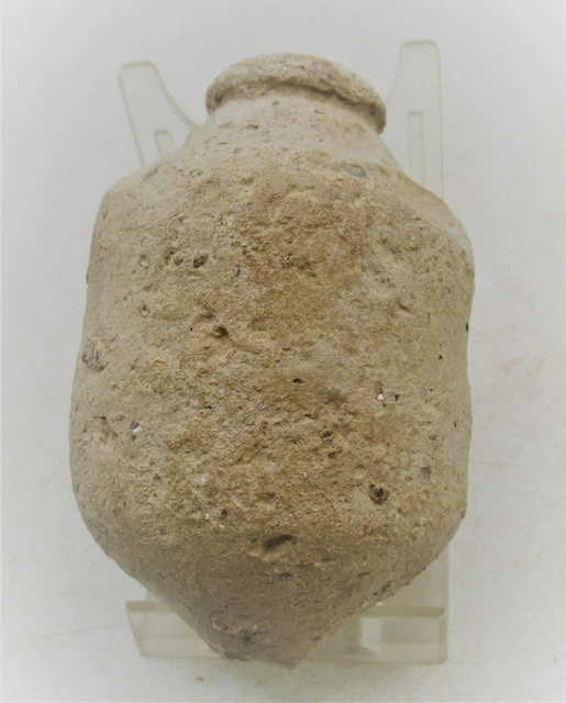 A239 RARE ANCIENT Byzantine Terracotta Throwing Grenade Battle Relic ...