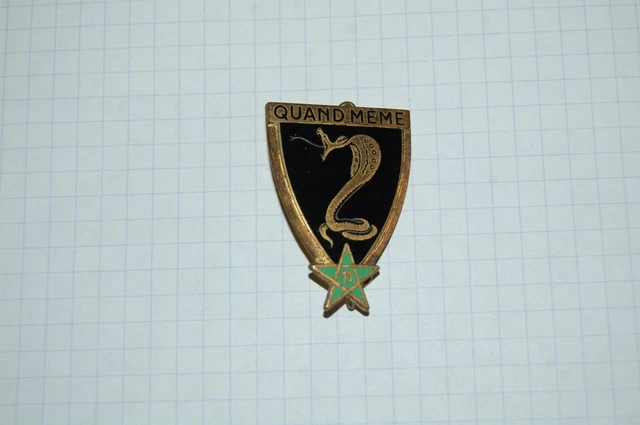 INSIGNE MILITAIRE QUAND Meme Etoile Verte 11 Cobra EUR 6,50 - PicClick FR