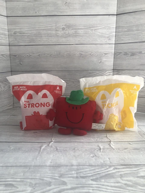 MR MEN & Little Miss McDonald's Happy Meal Plush Toy Cup Bundle Mr ...