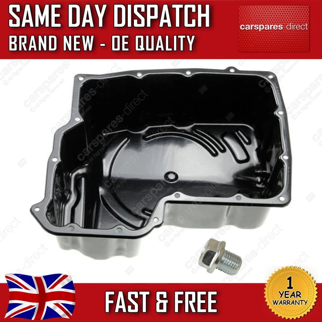 FORD TRANSIT MK7 Mk8 2.2 2.4 Rwd Diesel Oil Sump Pan + Drain Plug 06-On ...