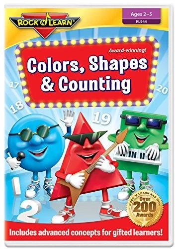 ROCK N LEARN: Colors Shapes & Counting [DVD] [2003] [NTSC] [2009] - DVD ...