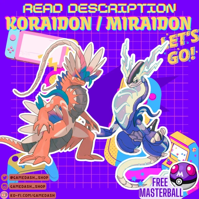 POKÉMON SCARLET AND Violet - KORAIDON & MIRAIDON BUNDLE With Free ...