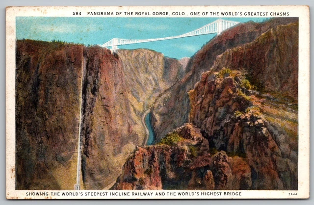 ROYAL GORGE COLORADO Incline Railway Highest Bridge Rock Formations VNG ...