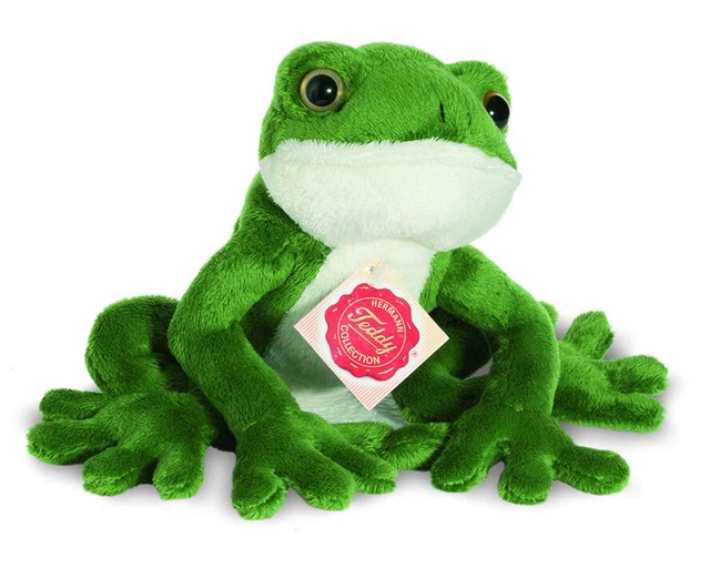 TEDDY HERMANN FROG - washable plush soft toy - 15cm - 92020 £15.99 ...