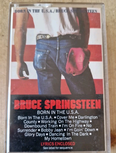 BRUCE SPRINGSTEEN BORN In The USA Cassette Tape 1984 CBS Audio Cassette ...