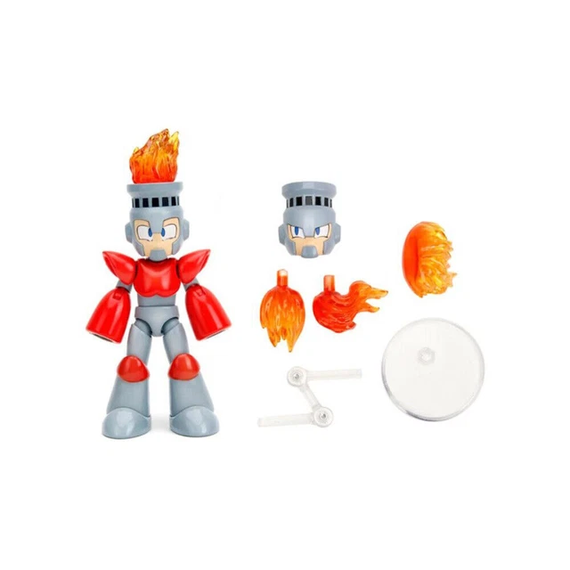 FIGURINE ARTICULÉE 4 pouces Jada Toys Ultra Mega Man Fire Man EUR 74,99 ...