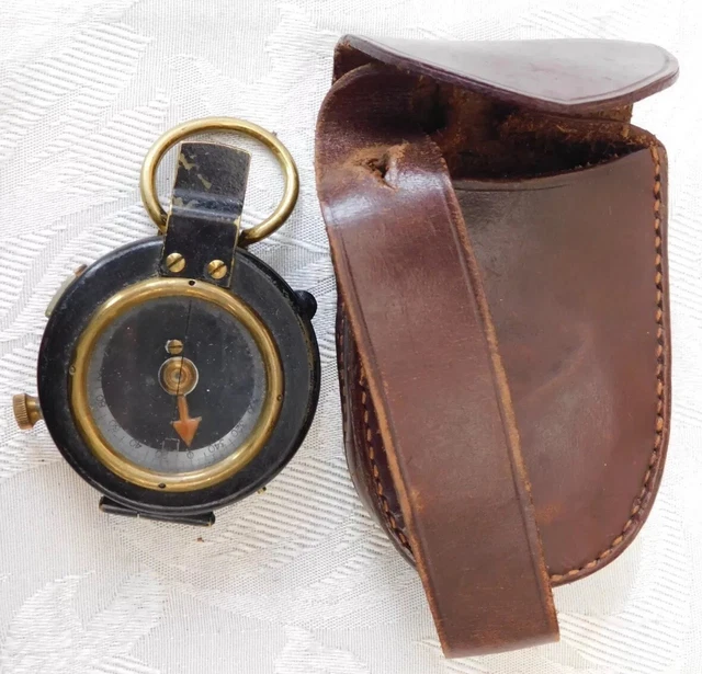 LOVELY WW1 WORLD War One 1917 Dated Military Army Compass With Original ...