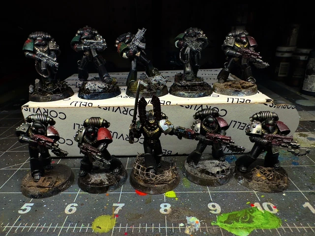 10 X SPACE Marines Mark IV Tactical Squad Escadron Warhammer Horus ...