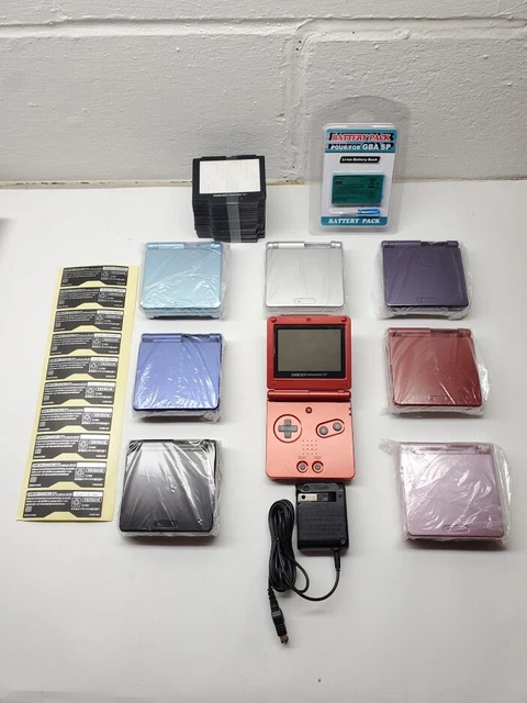 NINTENDO GAME BOY Advance SP Choose color Black Blue Silver KIT DIY £ ...