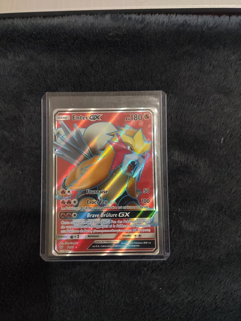 POKEMON ENTEI GX 71/73 Full Art Ultra Rare SL3.5 Légendes Brillantes VF ...