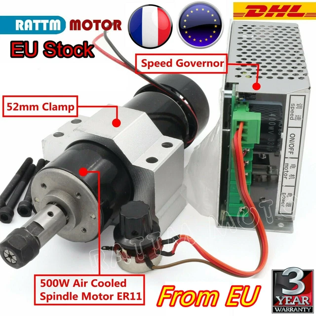 SPINDLE DC MOTOR with ER11 Extension Rod Engraving Machine for 1610 EUR ...