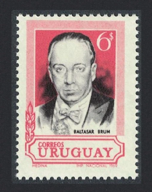 VENDITA URUGUAY PRESIDENTE Baltasar Brum 1969 nuovo nuovo di zecca sg ...