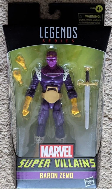MARVEL LEGENDS EXCLUSIVE series Super Villains Classic Comic Baron Zemo ...