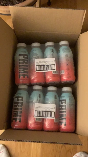 PRIME HYDRATION CHERRY Freeze, New Prime Flavour 1 FULL CRATE (12 ...