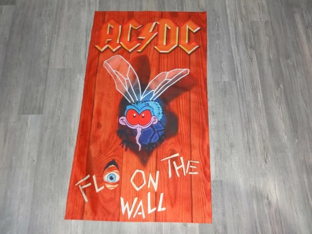 AC/DC FLAG FLAGGE Poster Heavy Metal Hard Rock AC-DC Kutte Party Bon ...