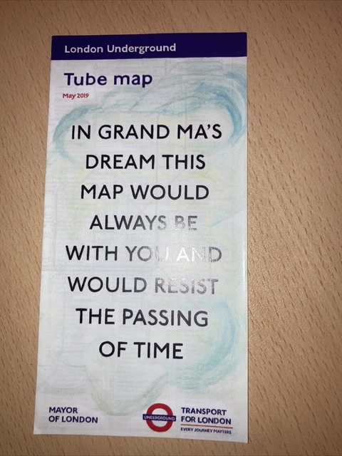 LONDON UNDERGROUND. (. Tube. Map. May. 2019 ) £2.40 - PicClick UK