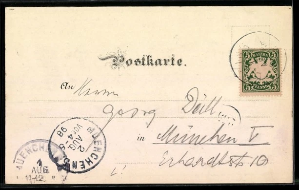 LITHOGRAPH ANDECHS-ERLING, PLACE views in ornamental frame 1898 £20.69 ...