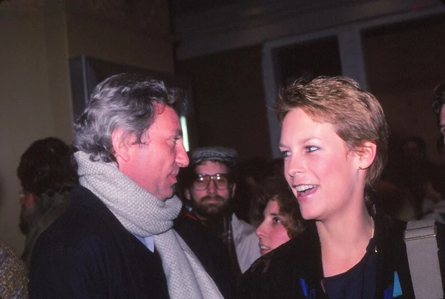 DIA JAMIE LEE Curtis und John Gordon 1982 KB-format Fotograf P21-21-2-3 ...