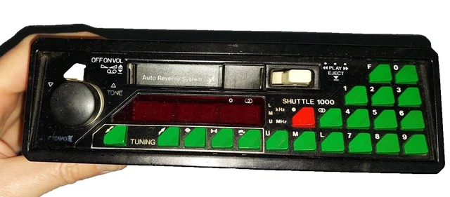 AUTORADIO AUTOVOX SHUTTLE 1000 vintage car radio cassette 1982 EUR 209 ...