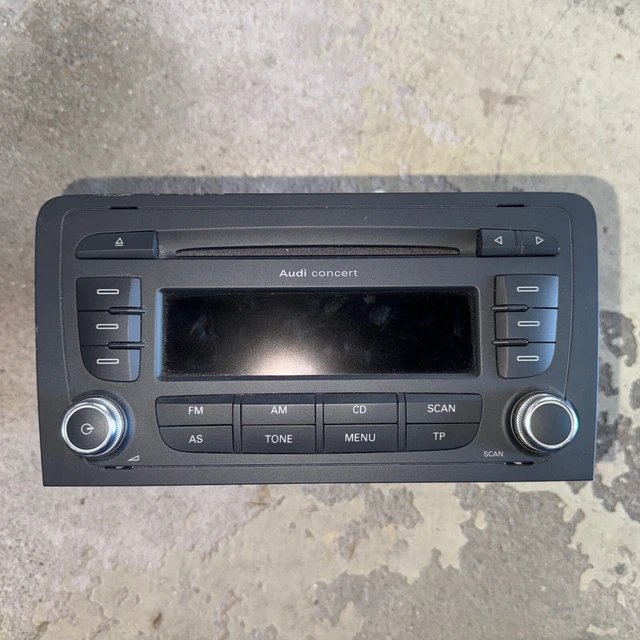 AUDI A3 8P Facelift Auto Radio Concert II+ 2 Din CD MP3 8P0035186P Blaupunkt EUR 50,00 - PicClick DE