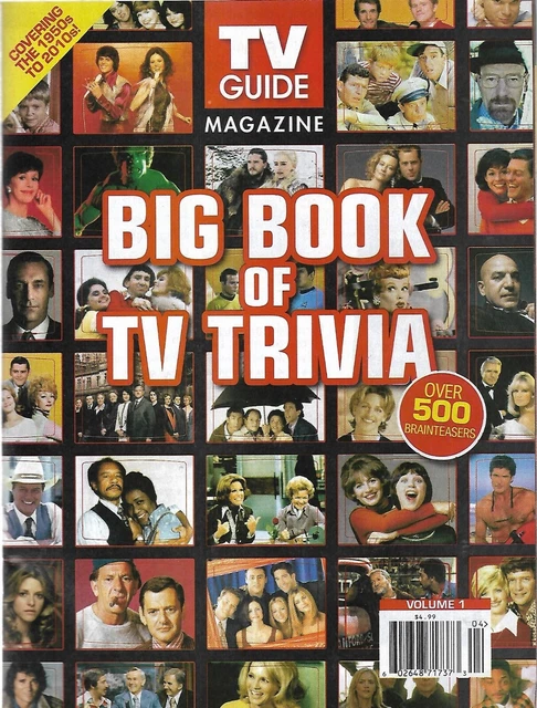 TV GUIDE MAGAZINE-BIG Book of Trivia Vol. - The 1950s to 2010s, Over ...