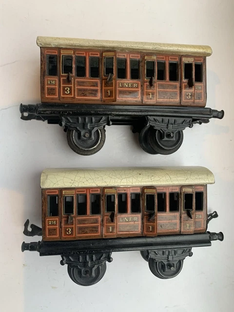 BING LNER 4 Wheel O Gauge Coaches With Opening Doors. £57.92 - PicClick UK
