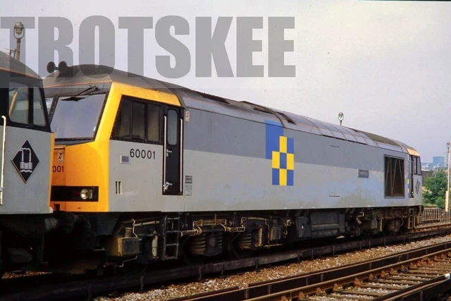 35MM SLIDE BR British Rail Diesel loco 60001 Class 60 1992 Ashford ...