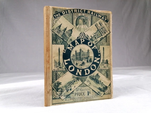 ORIGINAL 1892 DISTRICT Railway Map of London (Underground) - 5th ...