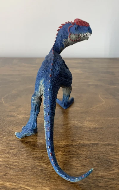 SCHLEICH DILOPHOSAURUS BLUE Dinosaurs Realistic Figurine D-73527 Jaw ...