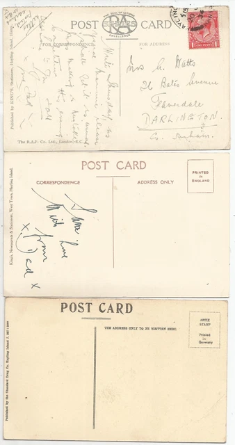 HAYLING ISLAND, HANTS, bungalows, St Mary's Church, etc, on 3 1930s ...