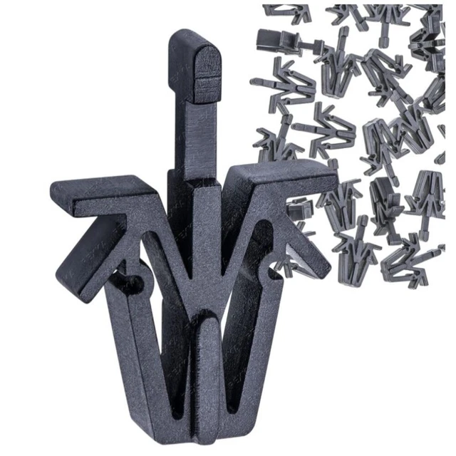 NYLON GRILLE FASTENER Black Grille Assembly Clip Car Clips for Toyota ...