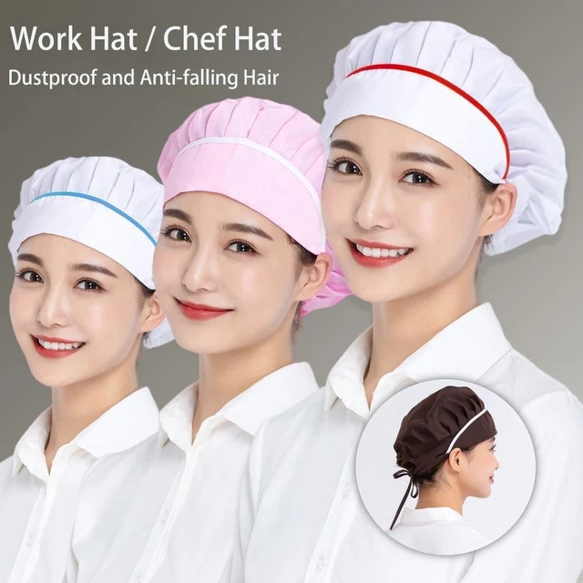 MESH CHEF HAT Smoke-proof Dust Cooking Hygienic Cap Canteen Catering $7 ...