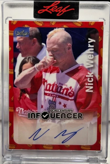 NICK WEHRY 2023 Feuille Pop Siècle Influencer Autographe Auto / 38 ...
