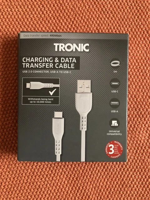 TRONIC CHARGING & Data Transfer Cable USB 2.0 Connector, USB-A To USB-C ...