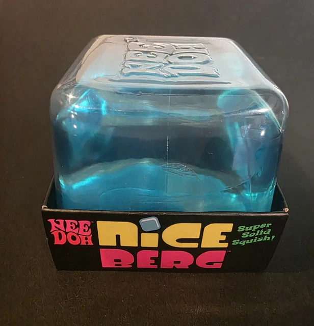 NEEDOH NICE BERG Blue XL Giant Nee Doh Niceberg Squishy Cube Ice TikTok ...