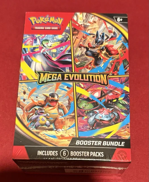 2025 POKEMON MEGA Evolution Booster Bundle - includes 6 Booster Packs ...