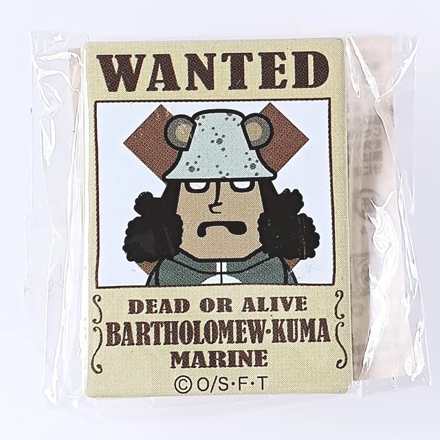 BARTHOLOMEW KUMA ONE Piece × Panson Works Wanted Can Badge From Japan F/S $19.46 - PicClick CA