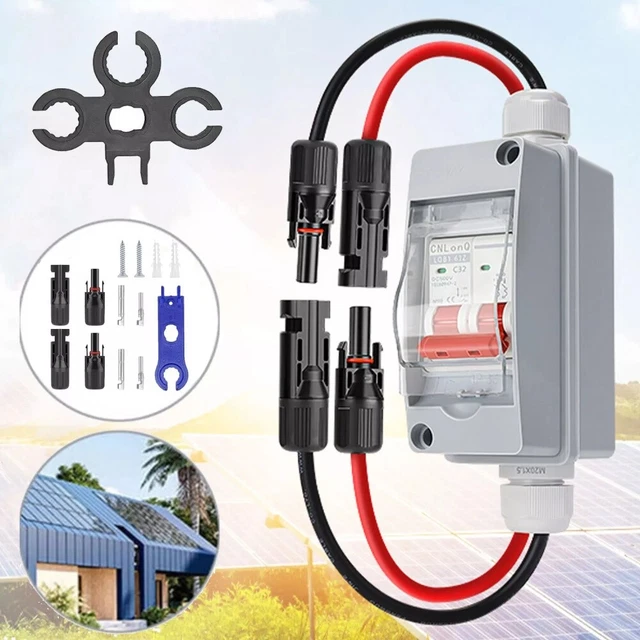 SOLAR PV UMSCHALTER DC Trennschalter Ausschalter Freischalter 32A/500V ...