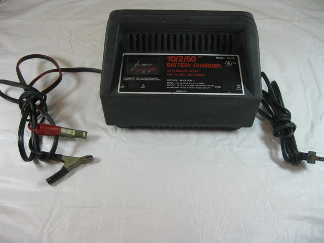 VINTAGE SCHUMACHER BATTERY Charger Engine Start 12 Volt 2/10/50 Amp 50 ...