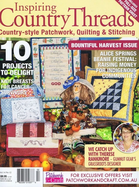 PATCHWORK EMBROIDERY COUNTRY Threads Magazine Christian Prayers Farm ...